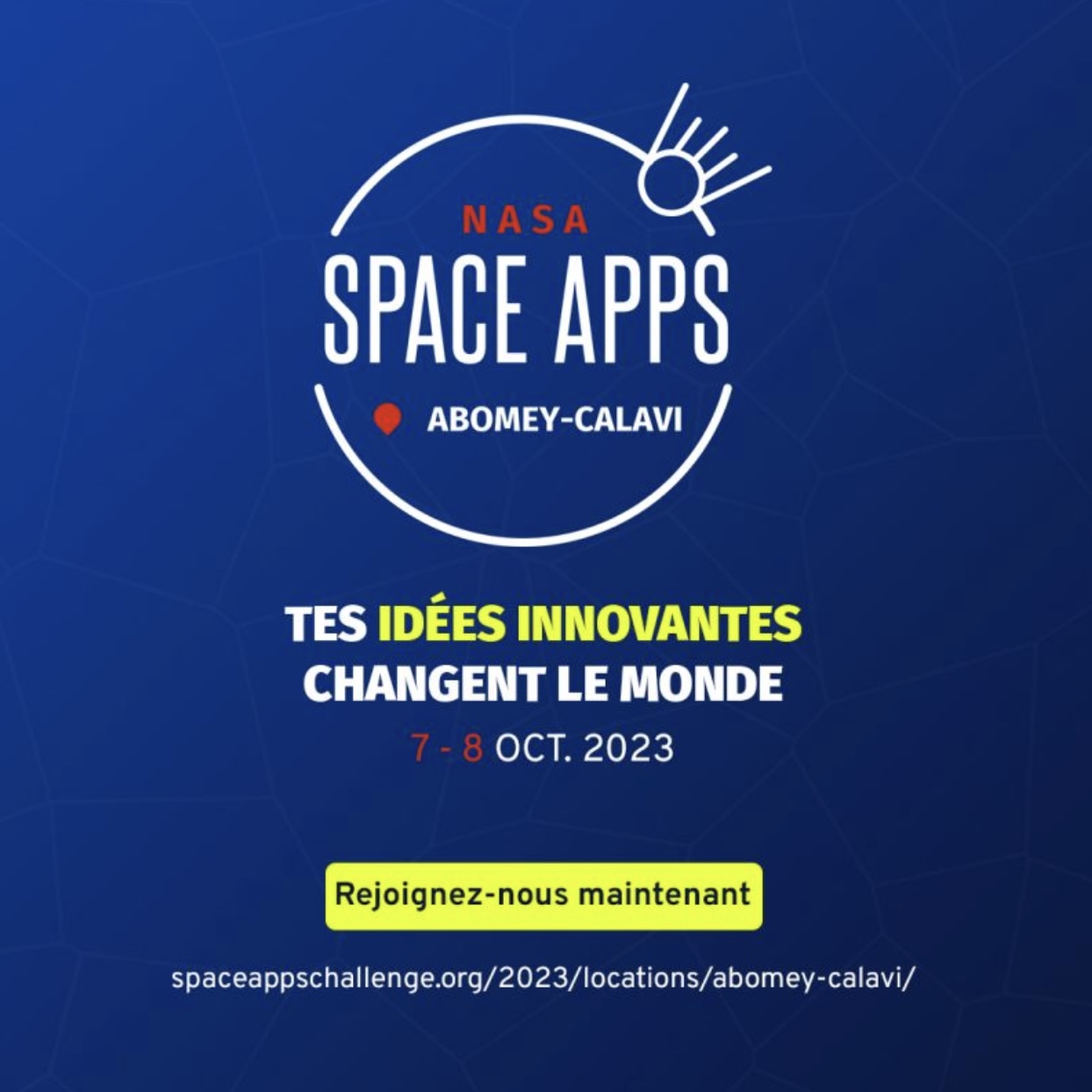 NASA Space Apps Challenge Abomey-Calavi 2023: le Bénin dans l’espace ...
